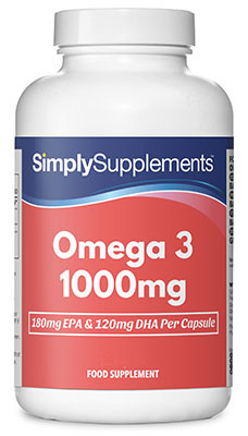 Omega 3 Capsules 1000mg | Easy to Swallow | Simply Supplements